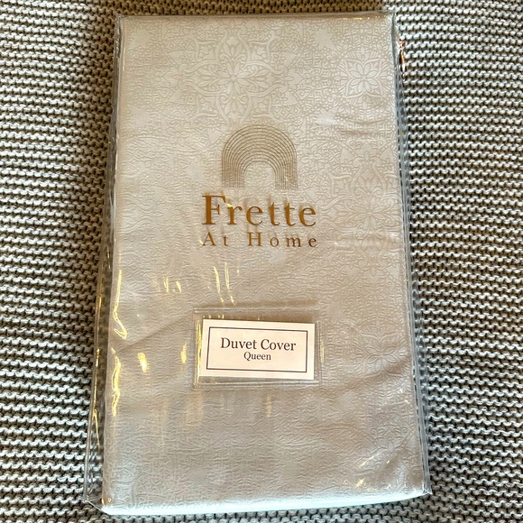 Frette | Bedding | Nib Frette Arabesque Duvet Cover Queen | Poshmark